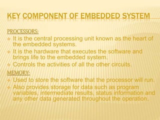 Presentation on Embedded system using micro controller by PARAS JHA | PPT