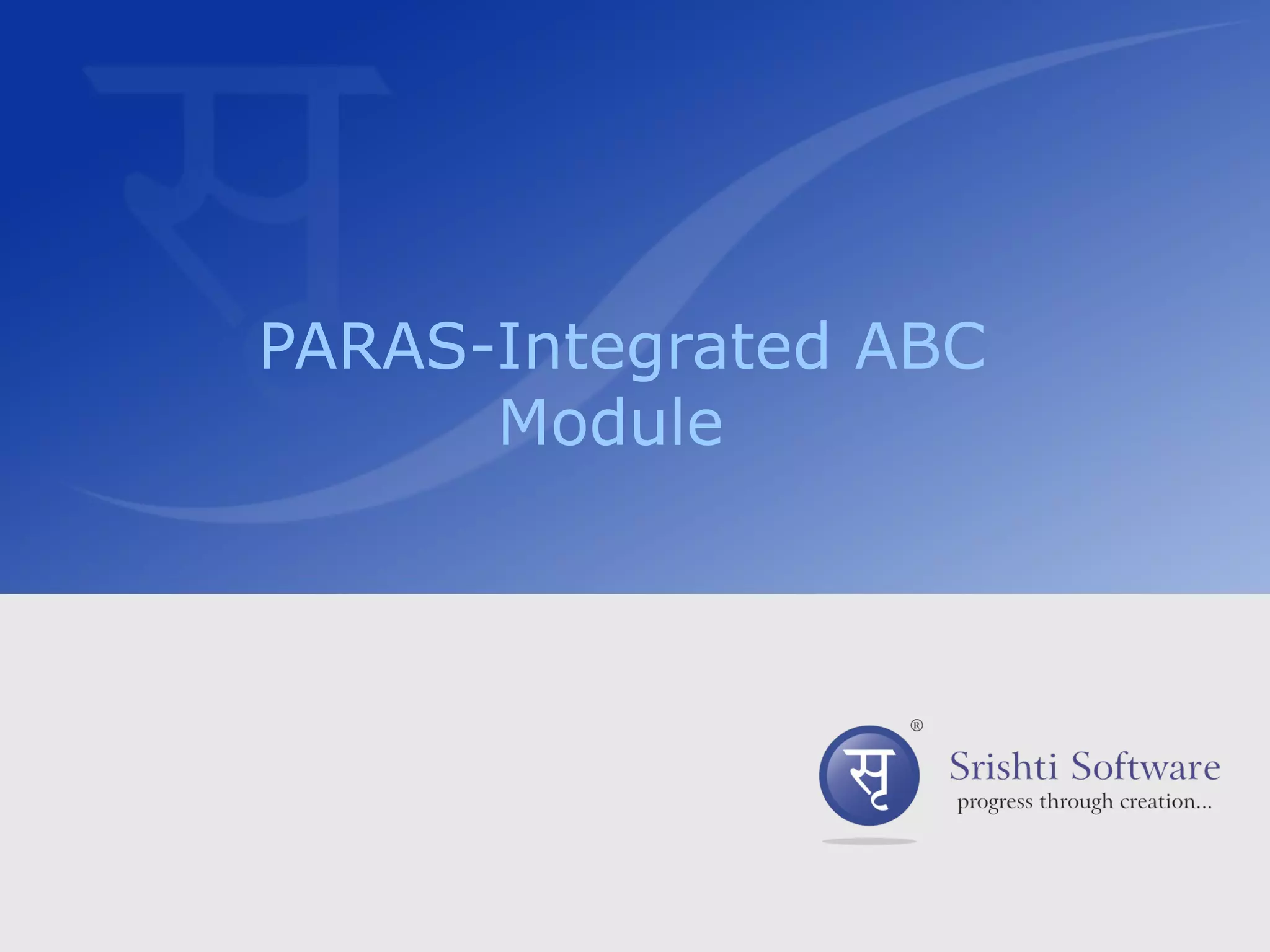 Paras integrated ABC module | PPT