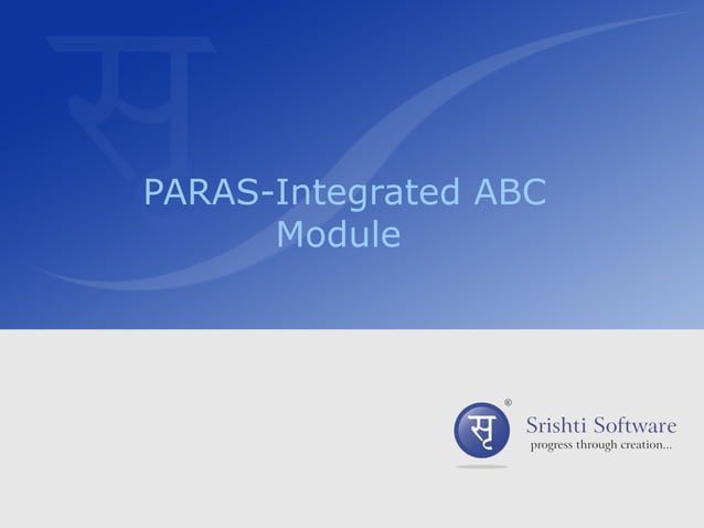 Paras integrated ABC module | PPT