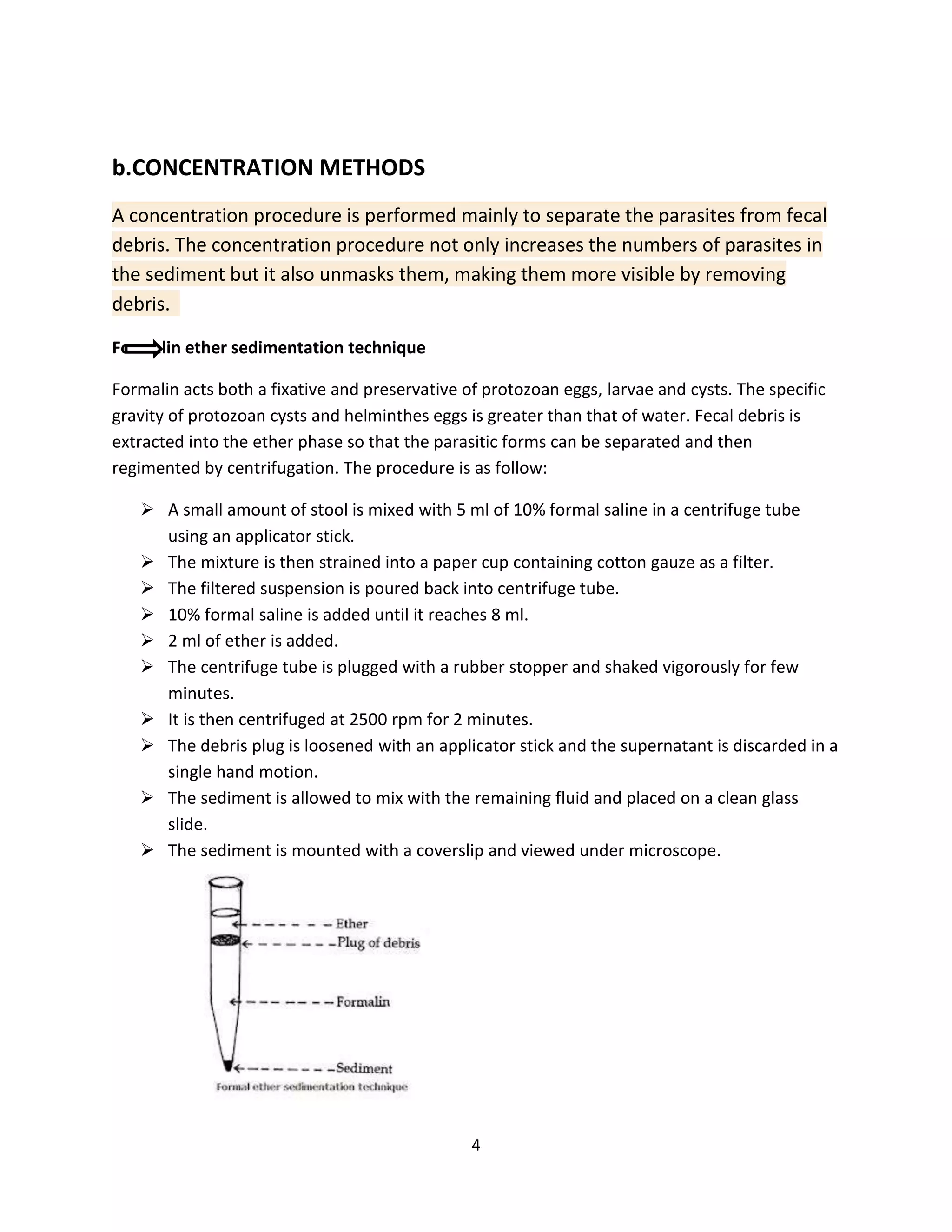 diagnosis of intestinal protozoa | DOCX