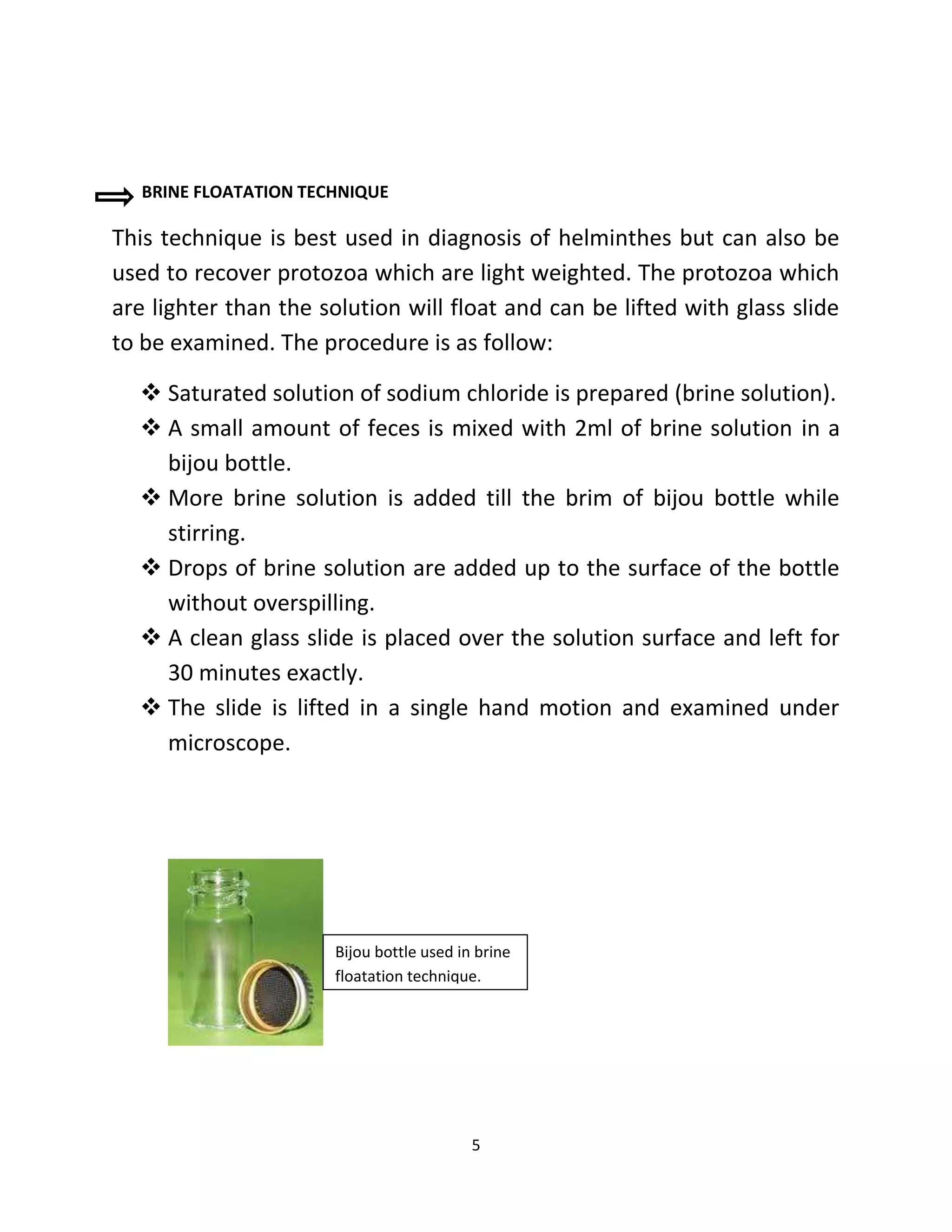 diagnosis of intestinal protozoa | DOCX
