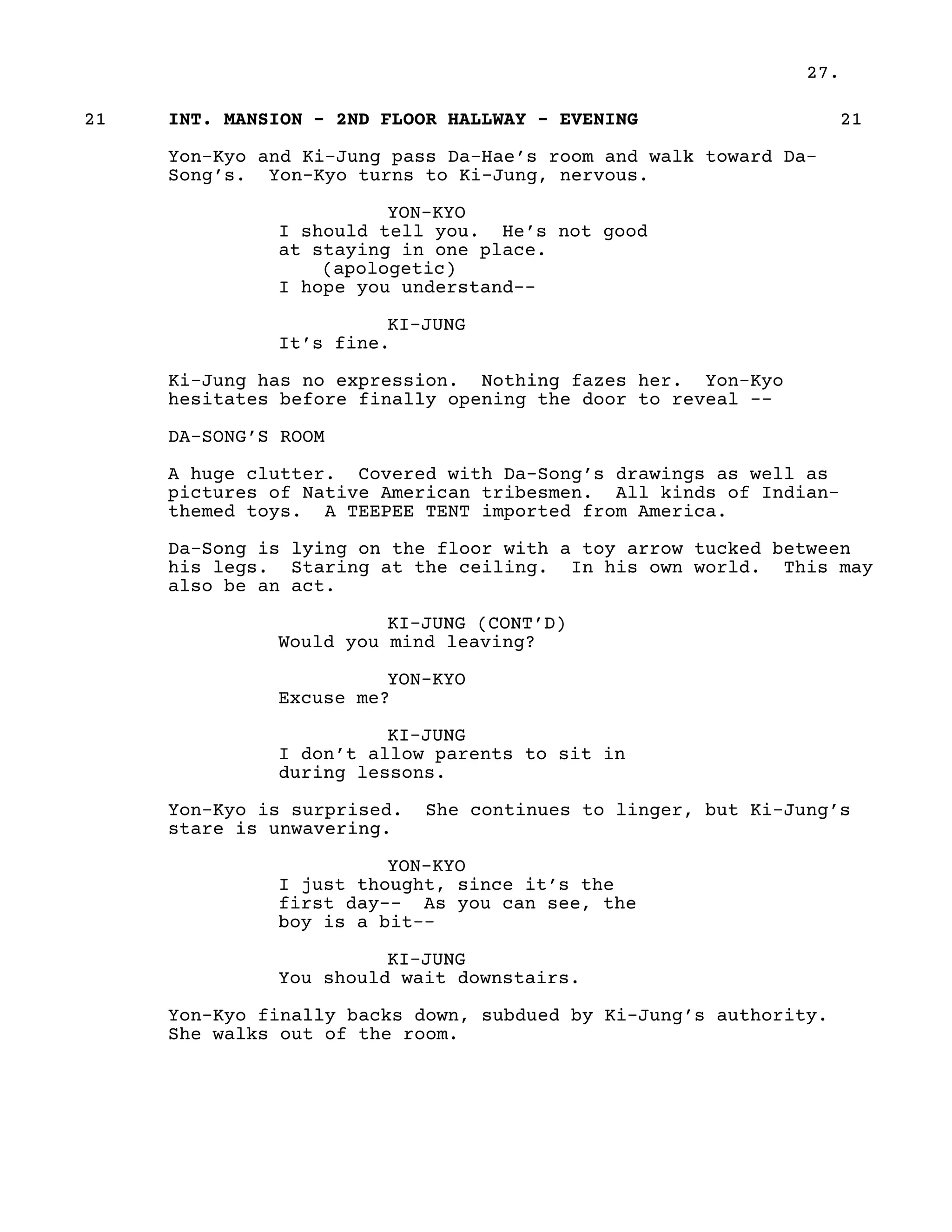 Parasite script (Screenplay) | PDF