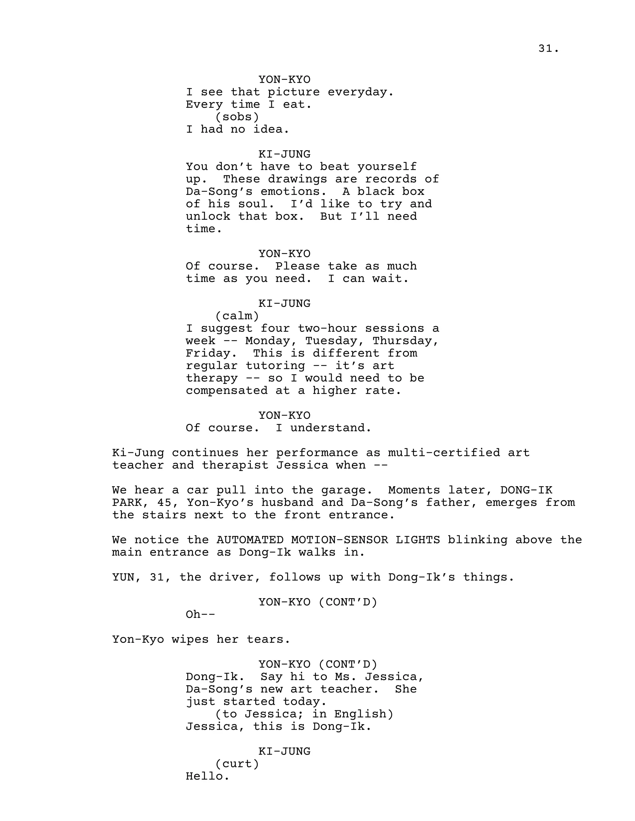 Parasite script (Screenplay) | PDF