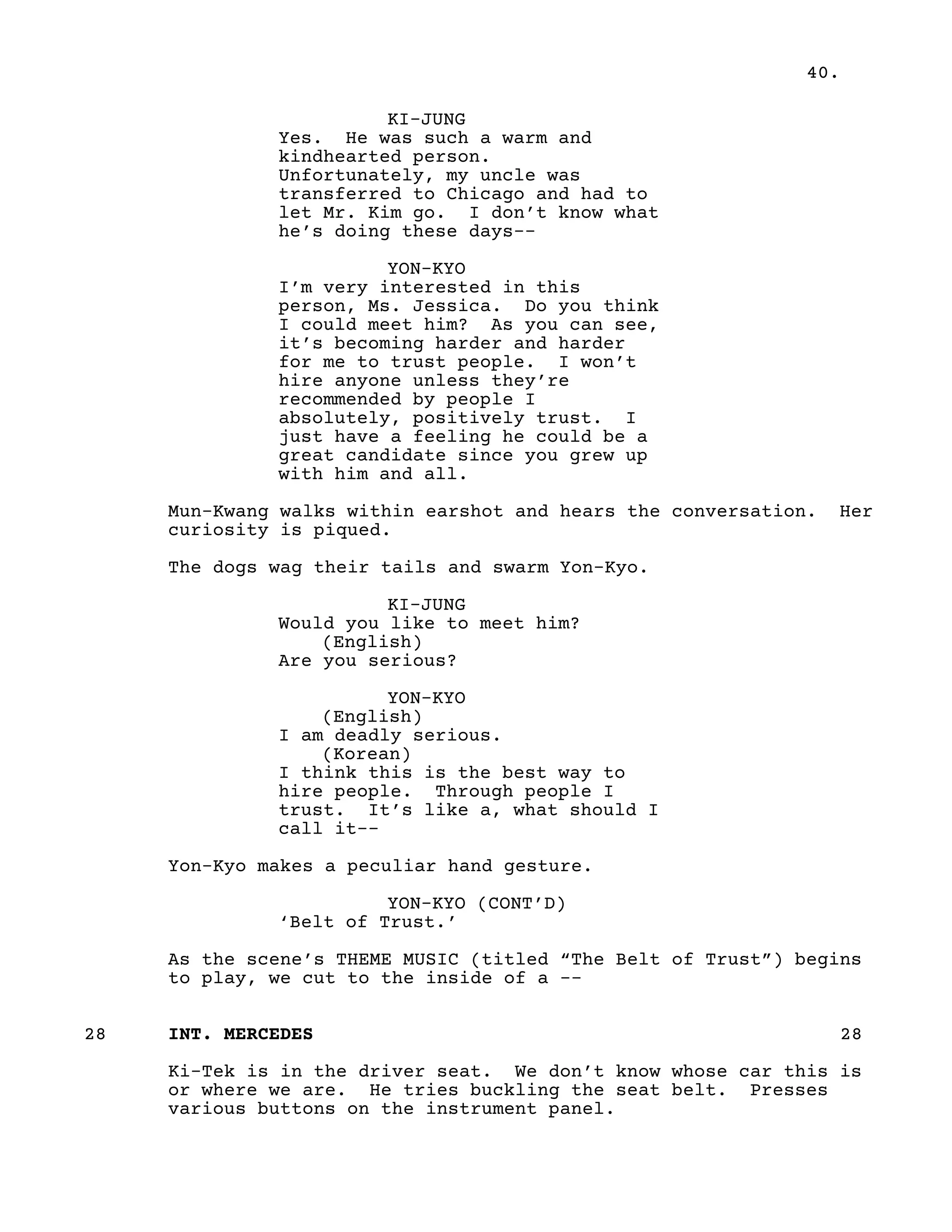 Parasite script (Screenplay) | PDF