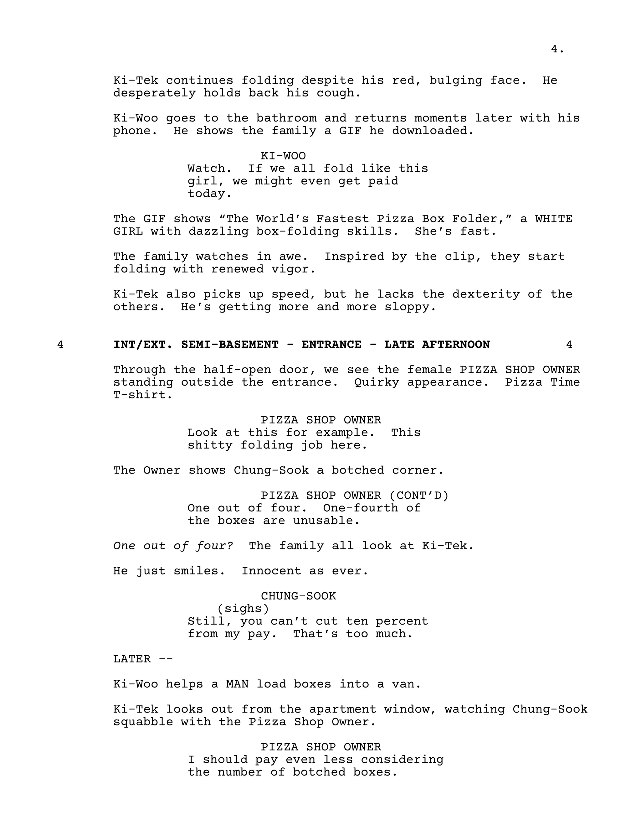 Parasite script (Screenplay) | PDF