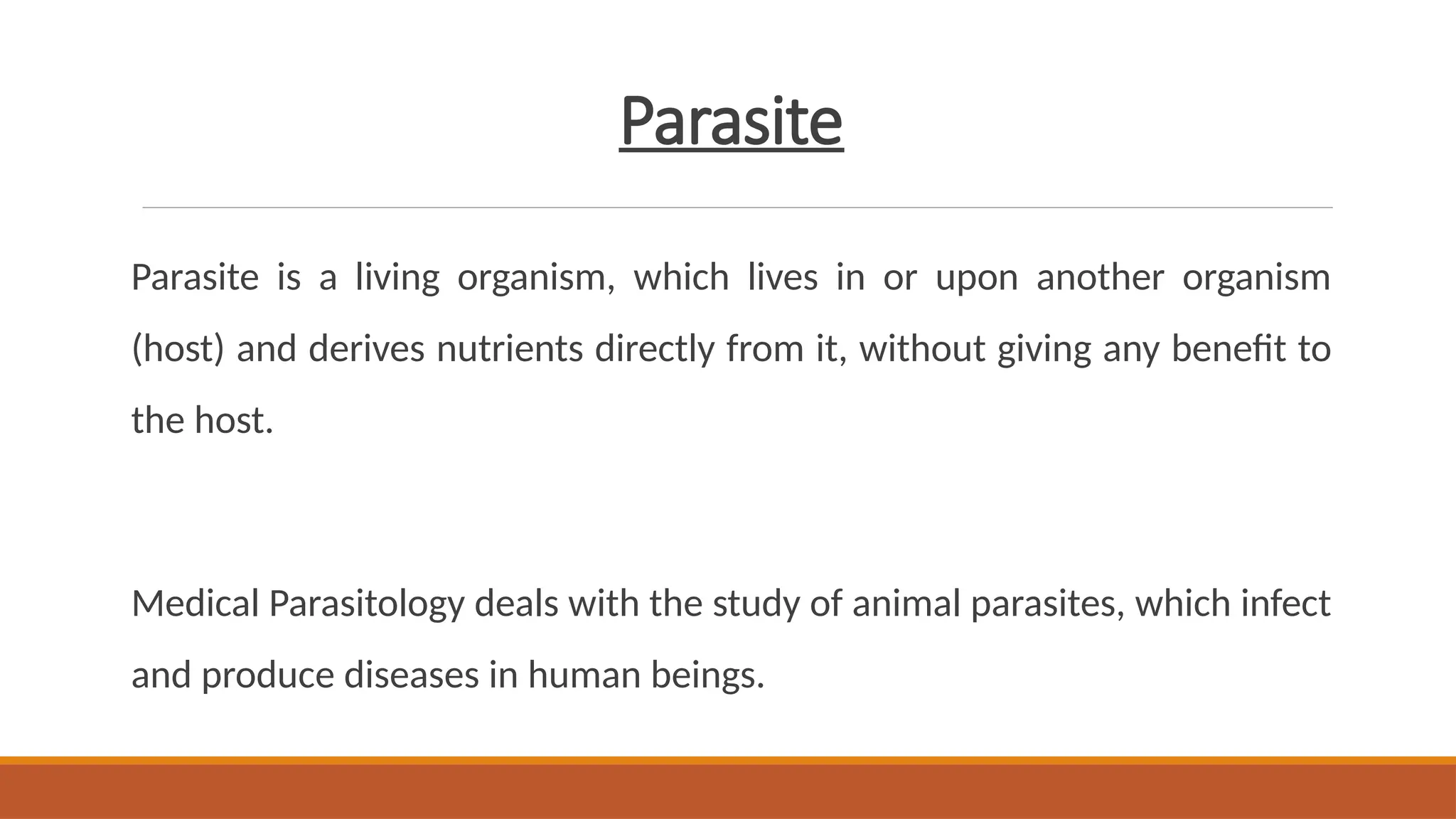 Parasite and parasitism, classification of protozoans & helminths- II.pptx