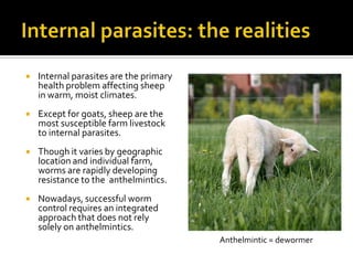 Parasite control in sheep | PPTX