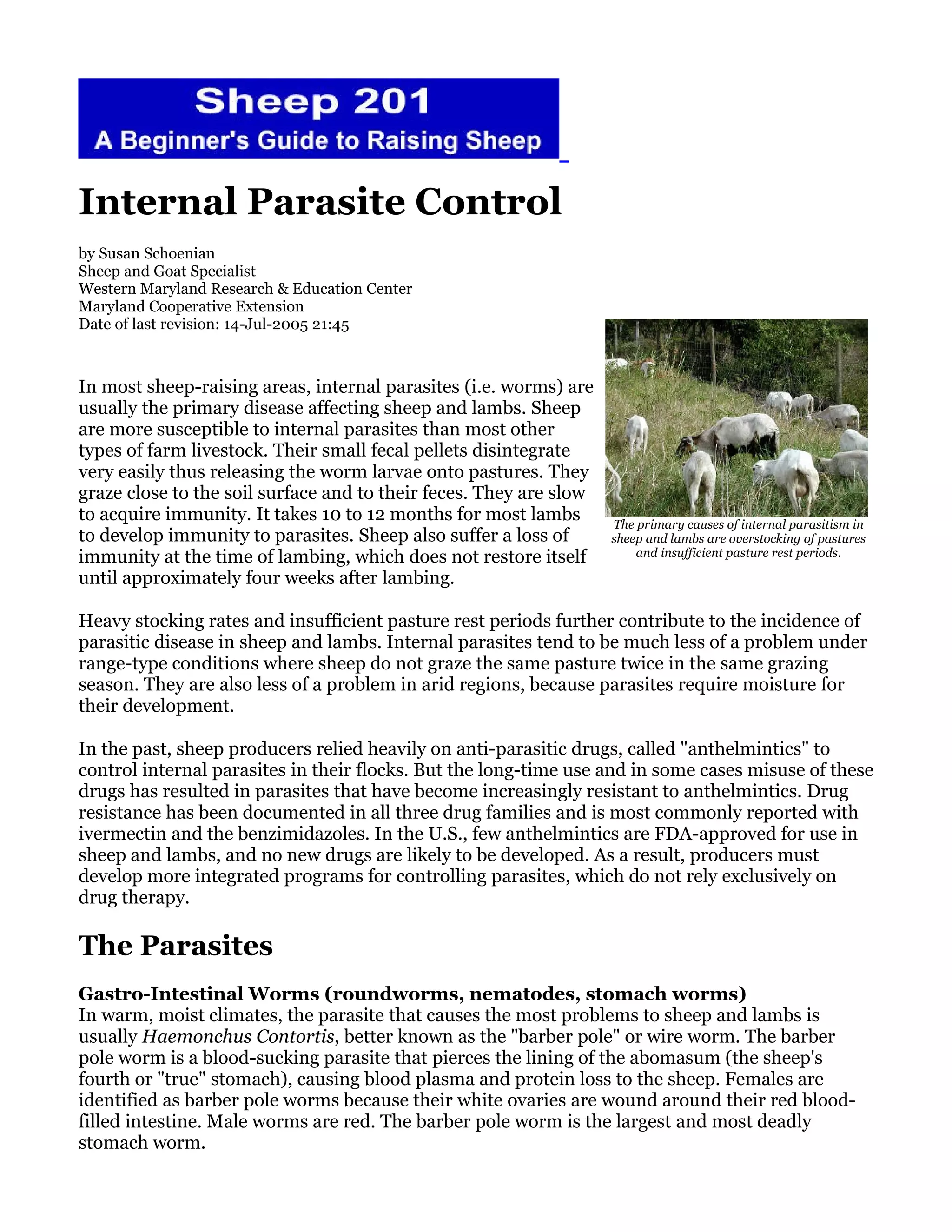 Parasite control | PDF