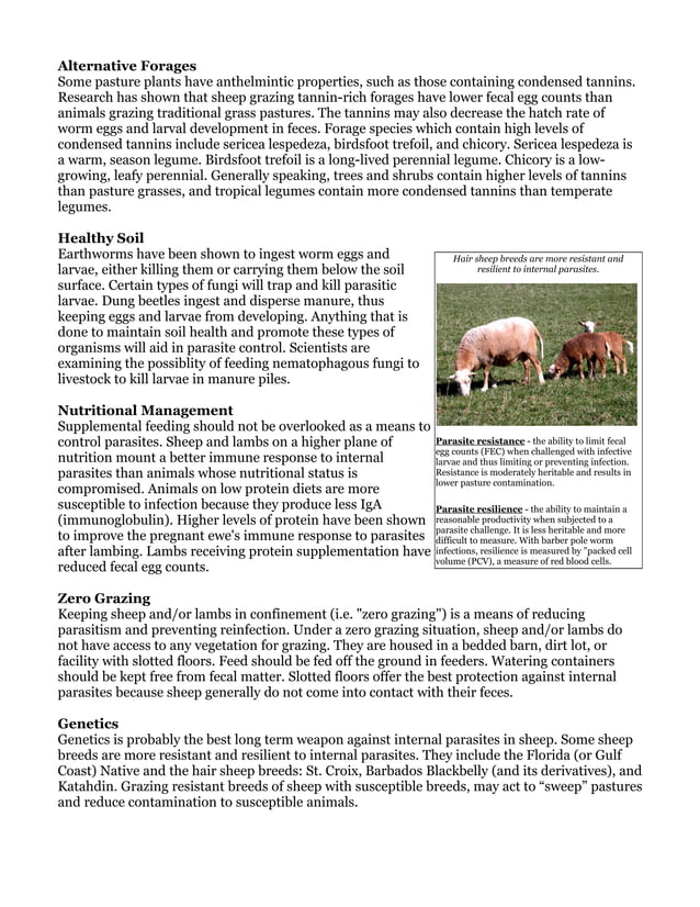 Parasite control | PDF