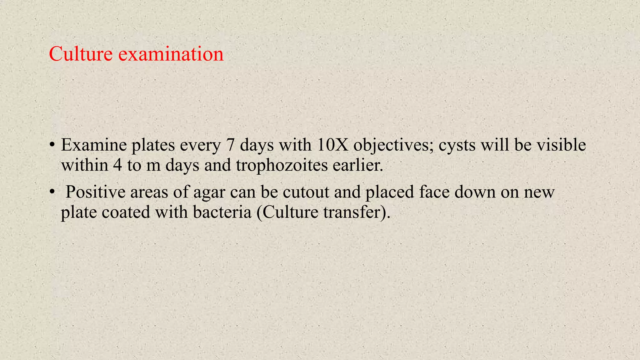 Parasite culture | PPTX
