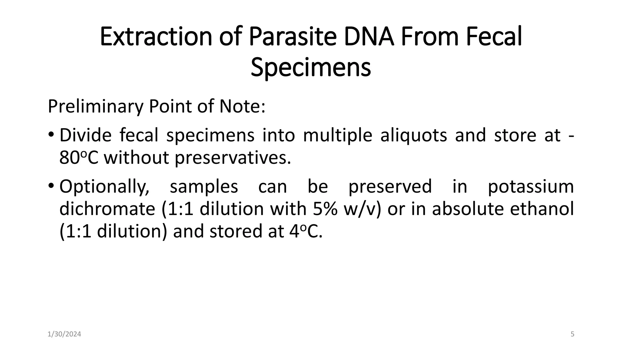 parasite DNA extraction .pptx