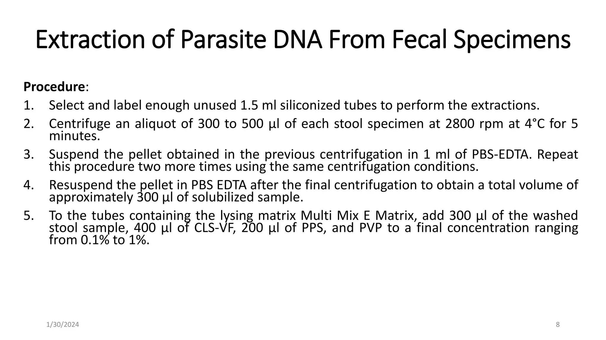 parasite DNA extraction .pptx