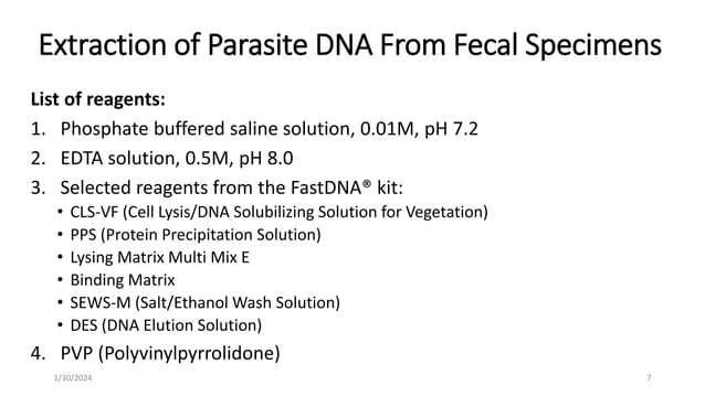 parasite DNA extraction .pptx