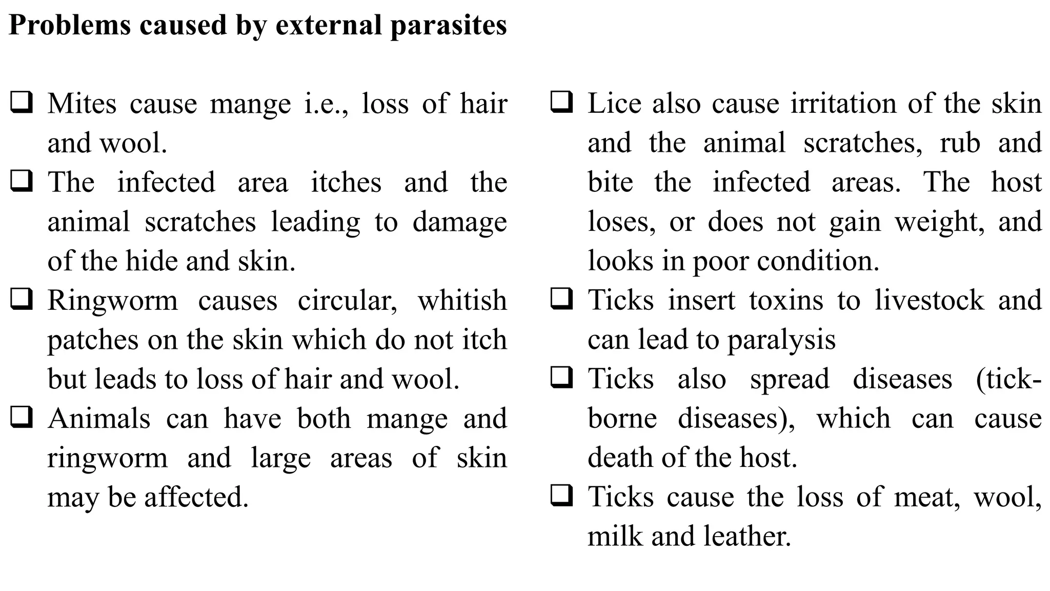 Animal Parasites and Diseases of livestock | PDF