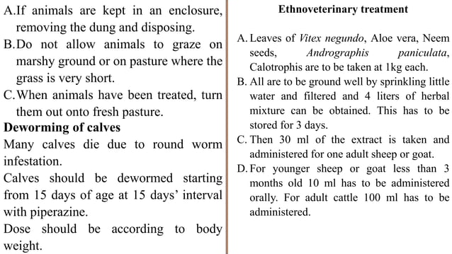 Animal Parasites and Diseases of livestock | PDF