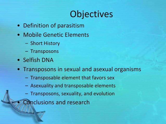 Parasites in Your DNA | PPT