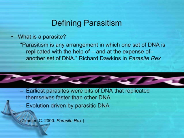 Parasites in Your DNA | PPT