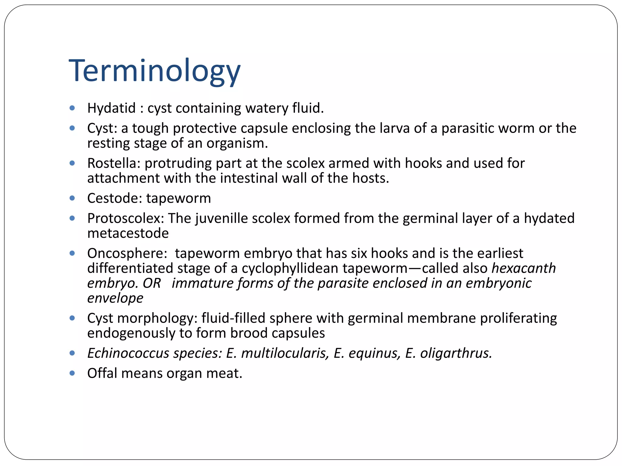Echinococcus granulosus | PPTX