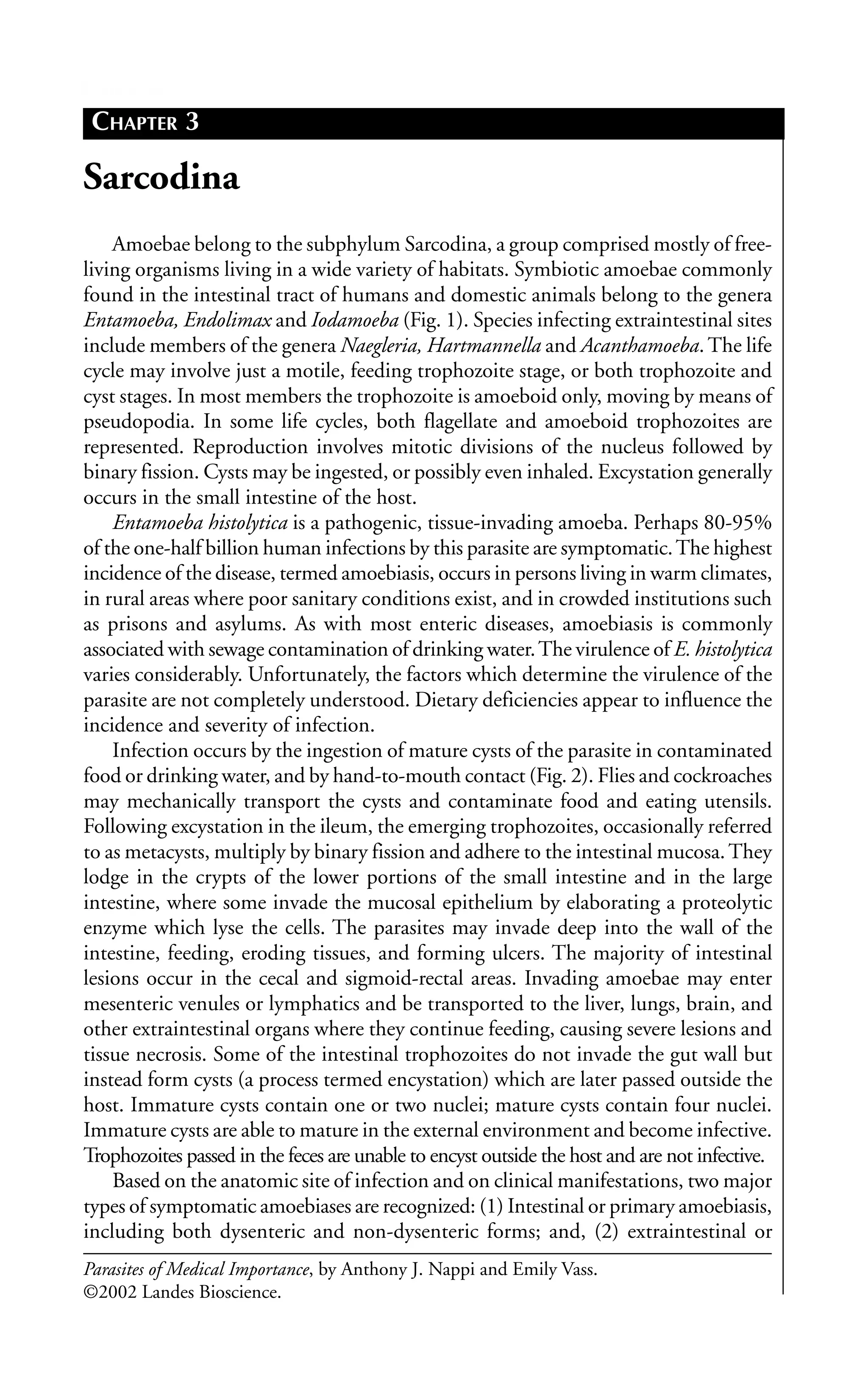 Parasites of medical importance | PDF