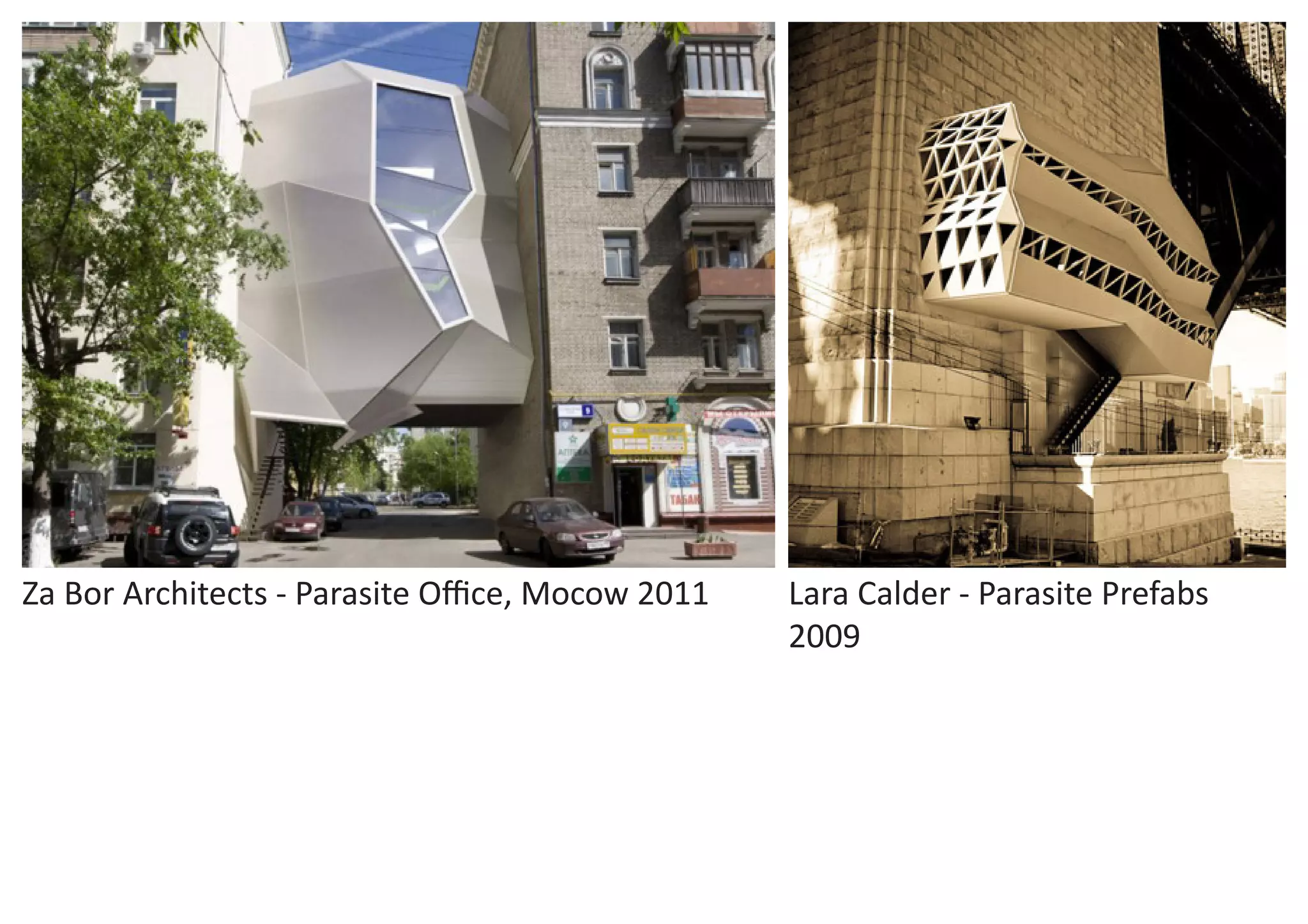 Parasitic architecture vs sculptural installation | PDF