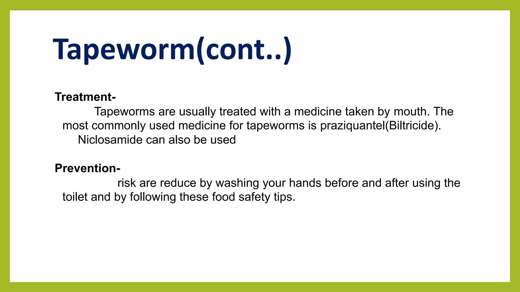 Human Parasitic Disease | PPTX