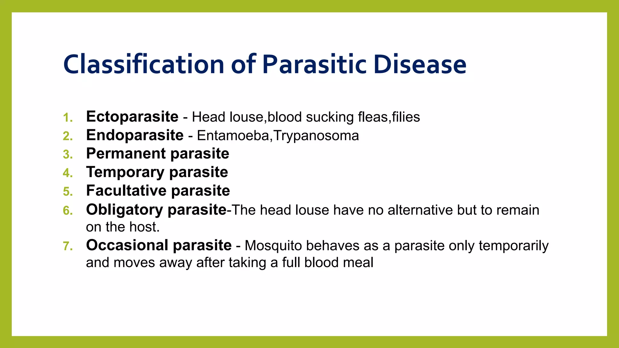 Human Parasitic Disease | PPTX