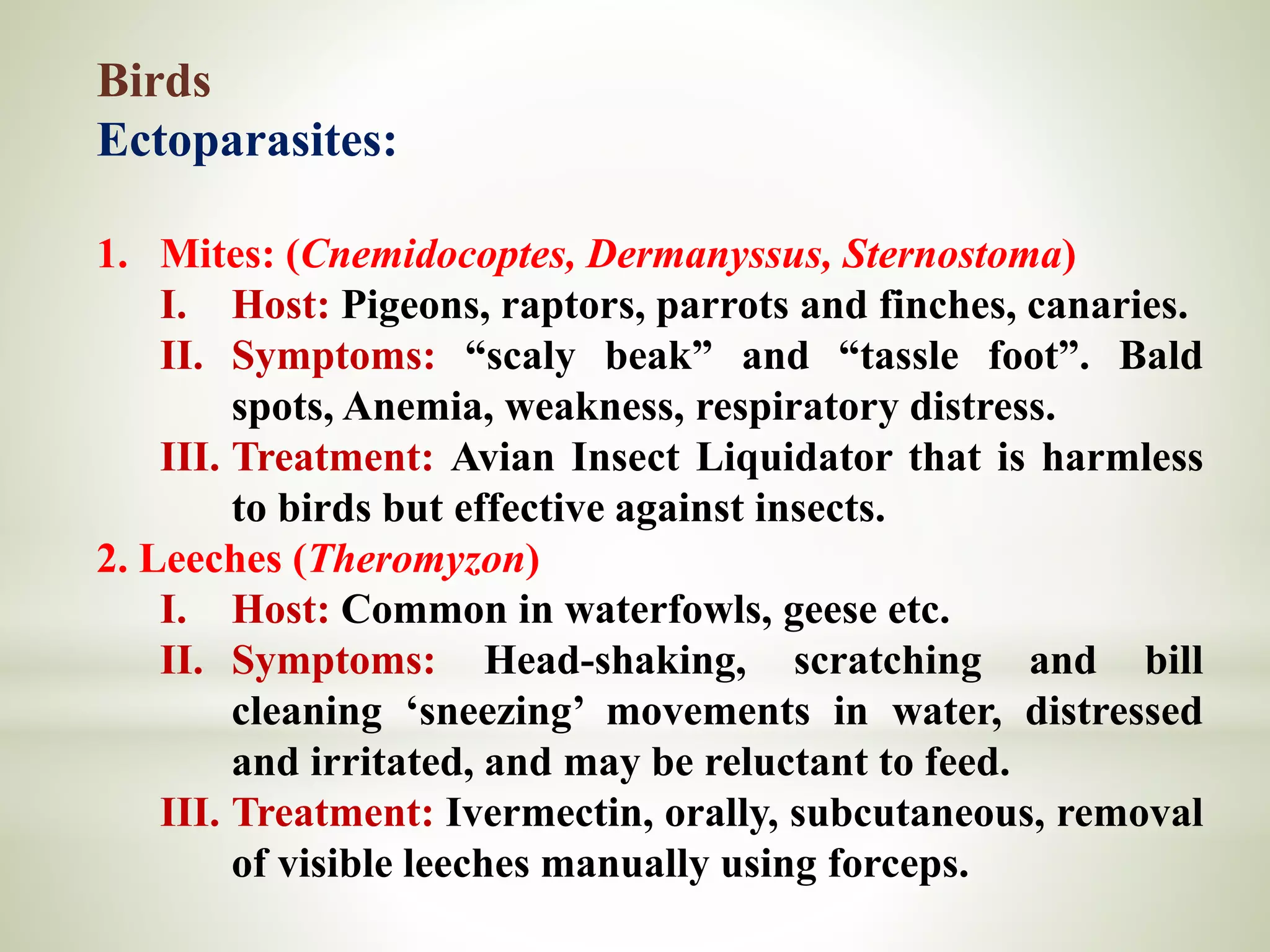 Parasitic disease in wild animals | PPTX