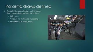 Parasitic draw testing | PPT