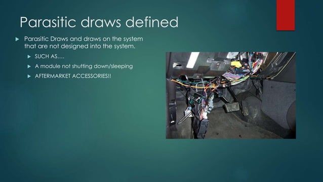 Parasitic draw testing | PPT
