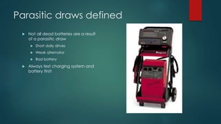 Parasitic draw testing | PPT