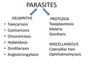 Parasitic infections of retina | PPTX