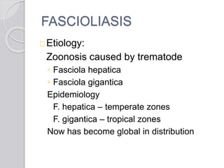 Parasitic infestations of the biliary tract | PPTX