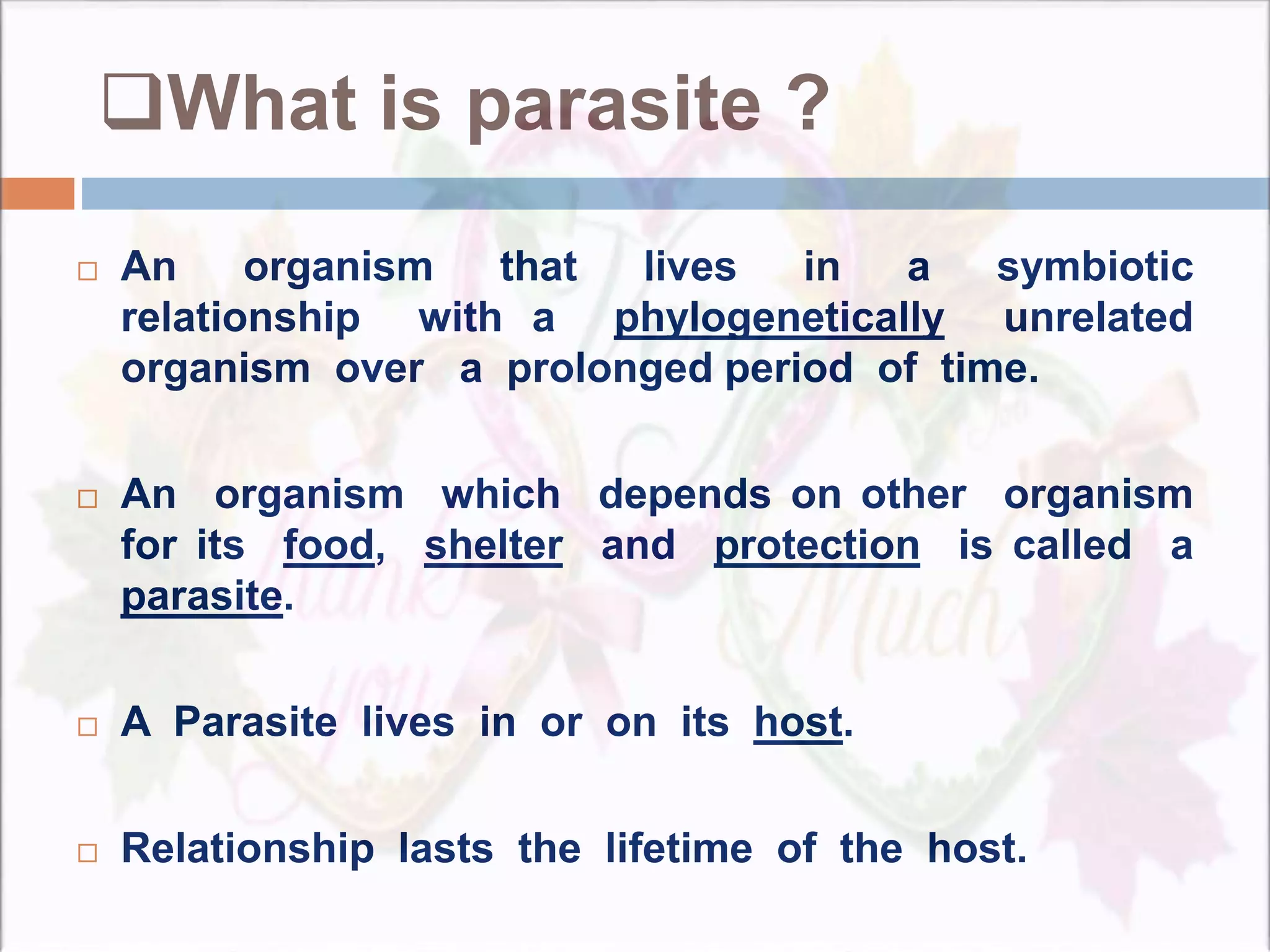 Parasitic taxonomy | PPTX