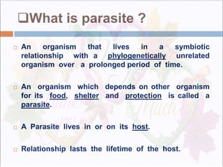 Parasitic taxonomy | PPTX