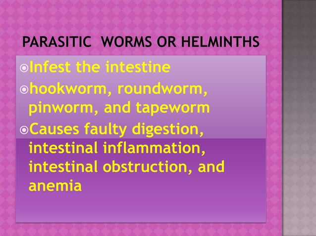 Parasitic worms or helminth senglish | PPT