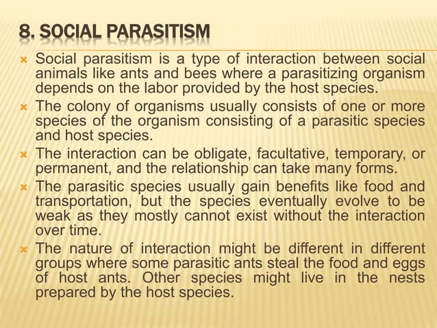 Parasitism | PPTX | Infectious Diseases | Diseases and Conditions