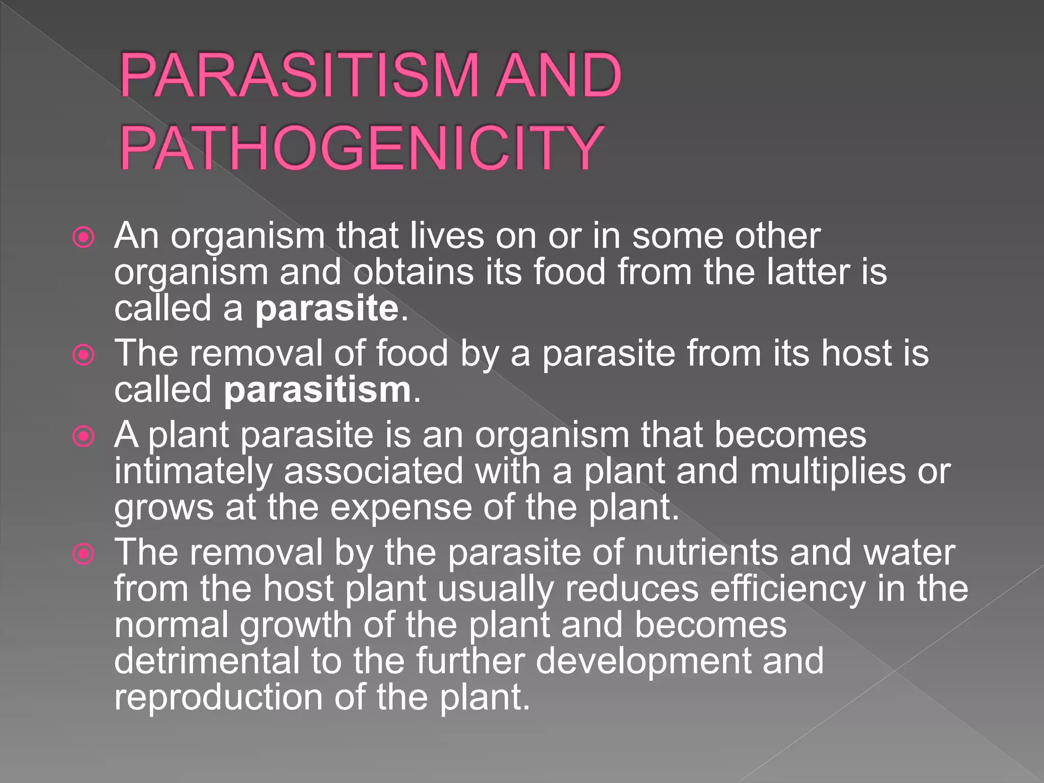 Parasitism and disease | PPTX