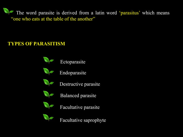 Parasitism and its types | PPTX | Biological Sciences | Science