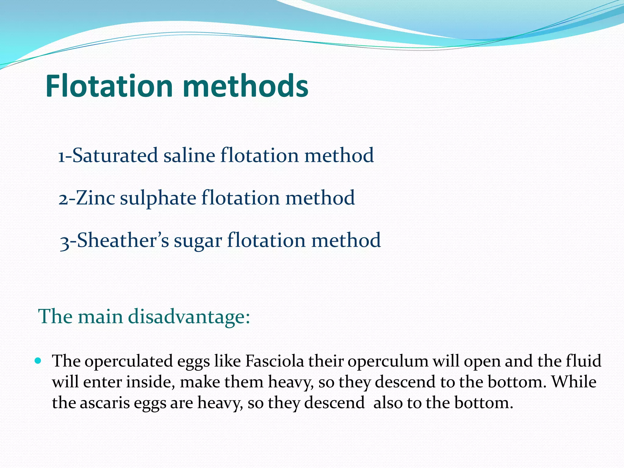 Parasitology lab diagnostic | PDF