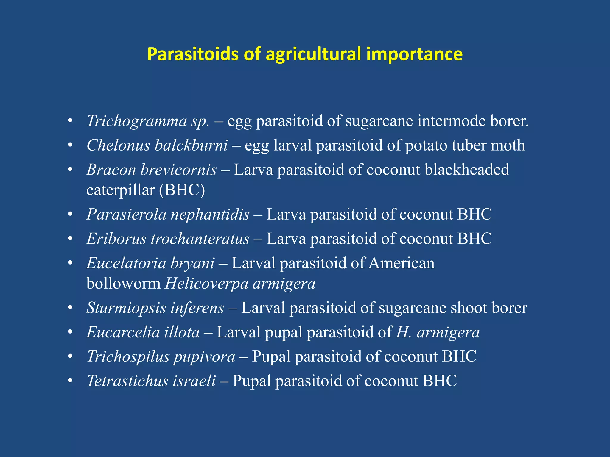 Parasitoids | PPTX