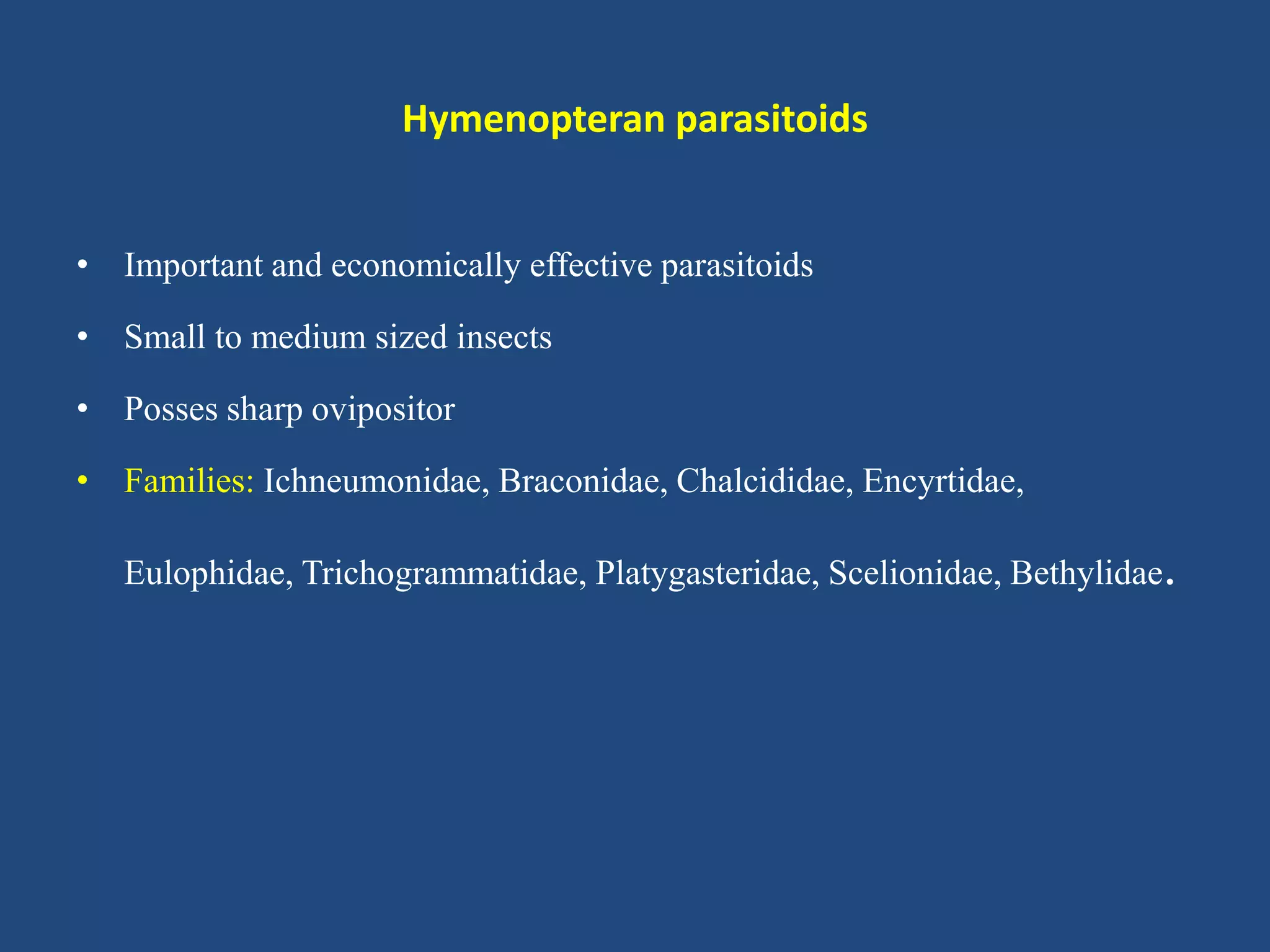 Parasitoids | PPTX