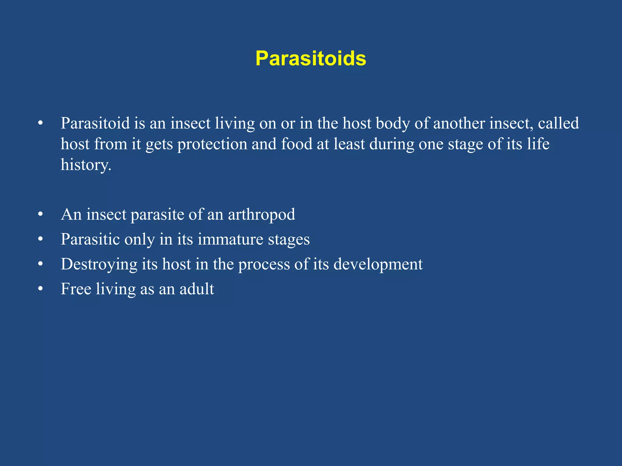 Parasitoids | PPTX