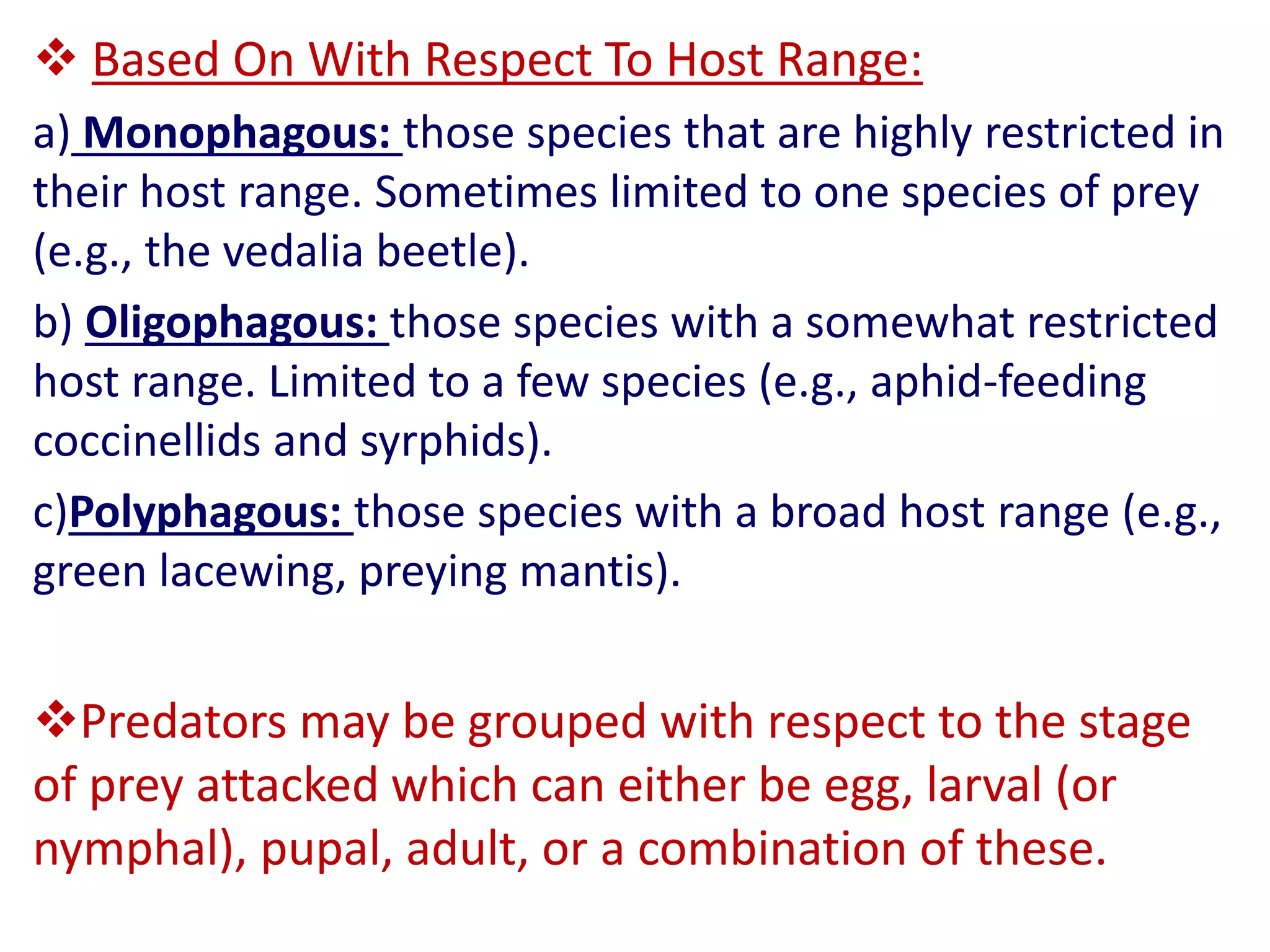 Parasitoids and Predators, their attributes. | PPTX