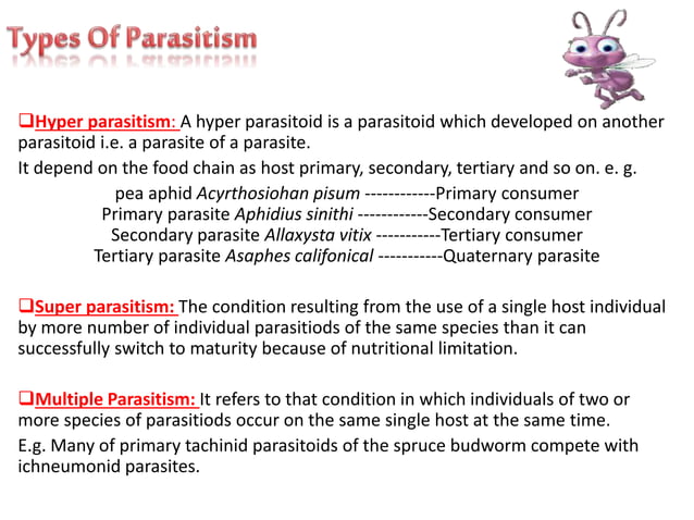 Parasitoids and Predators, their attributes. | PPTX