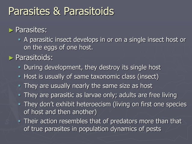 Parasitoids & Predators.ppt | Agriculture | Industries
