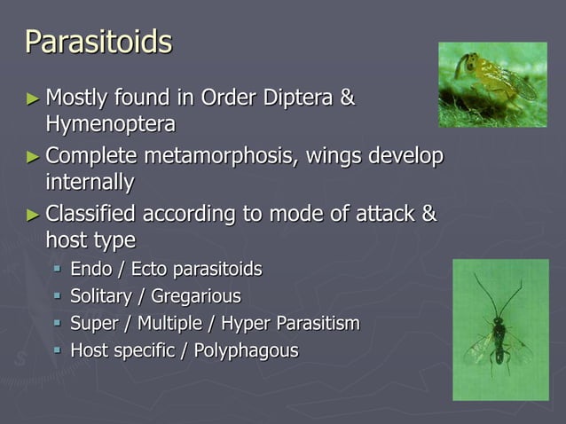 Parasitoids & Predators.ppt | Agriculture | Industries