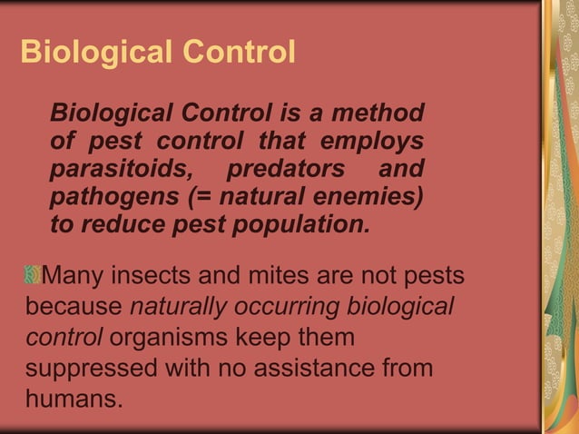 Parasitoids & Predators.ppt | Agriculture | Industries