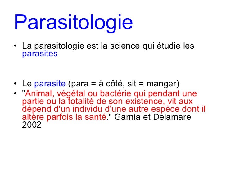 Parasitologie