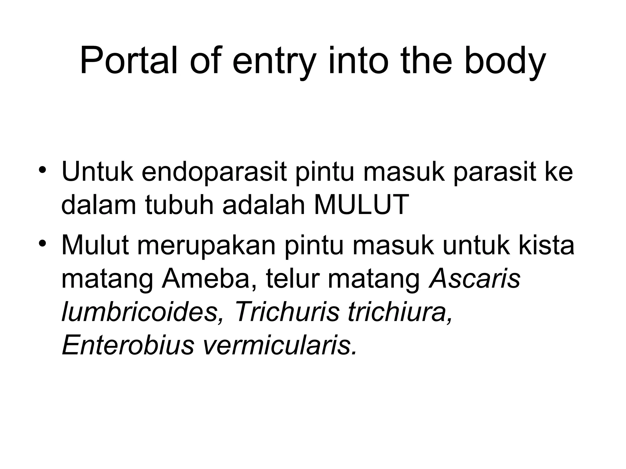 Parasitologi | PPT