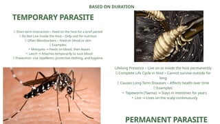 PARASITOLOGY:- AND ITS TYPES ON BASIS OF | PPT